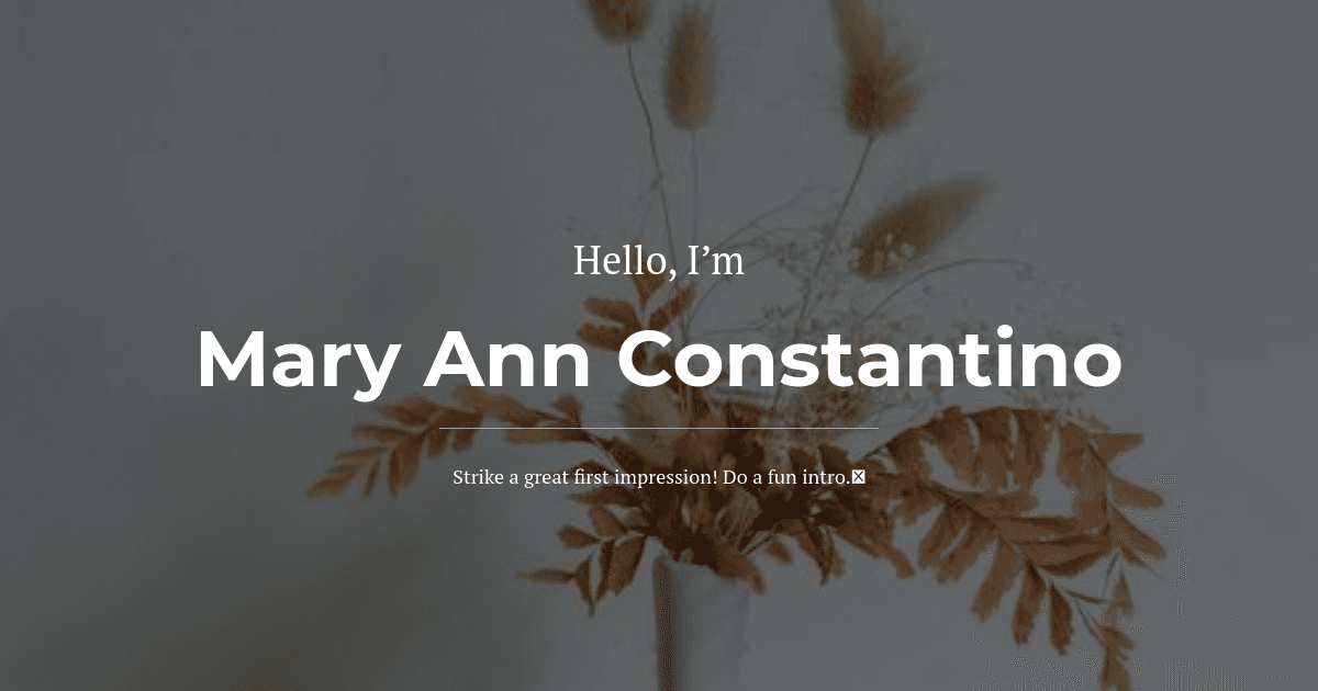 Mary Ann Constantino