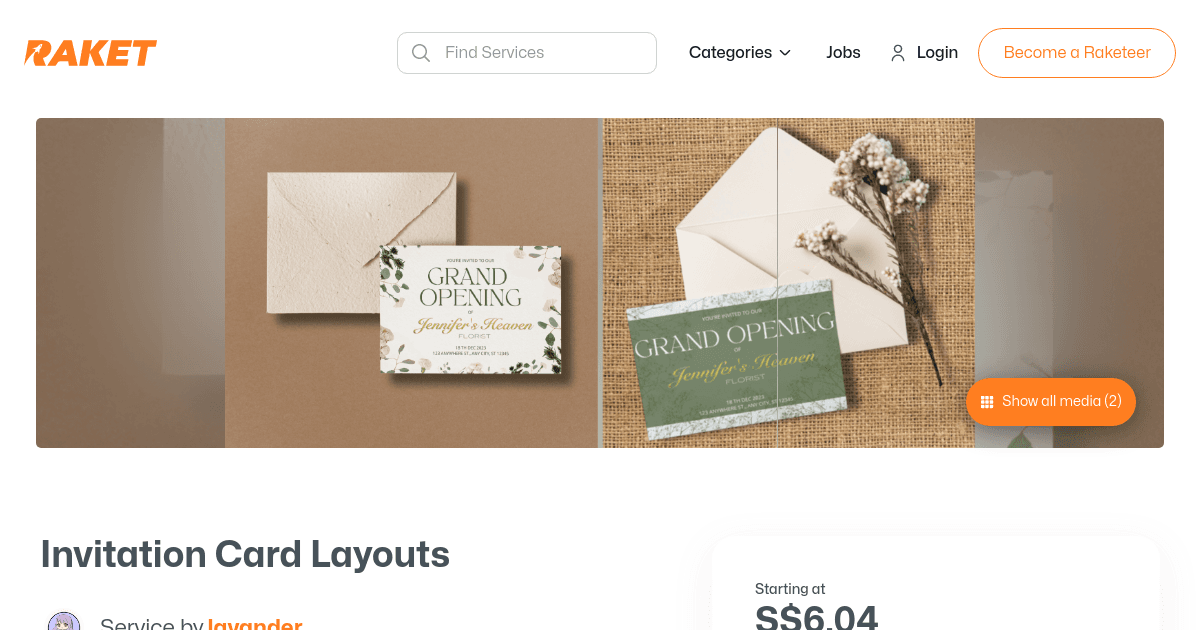 Invitation Card Layouts by lavander - Raket.PH