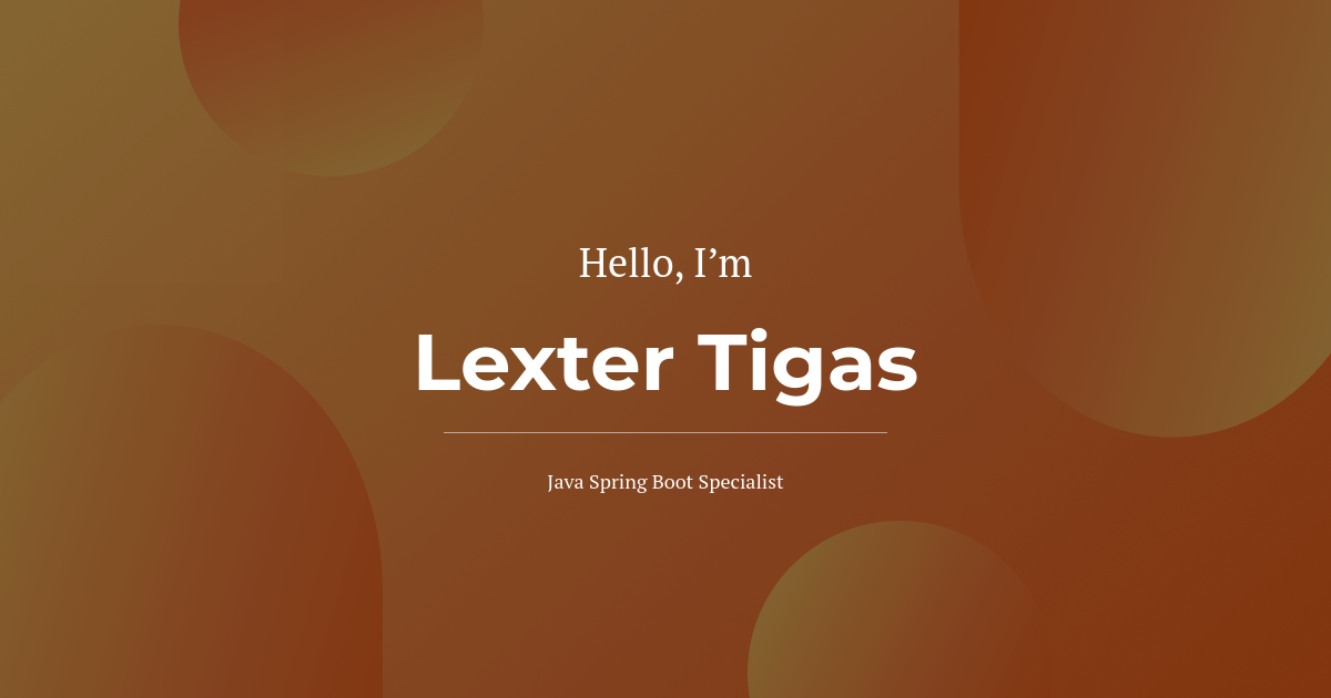 Lexter Tigas
