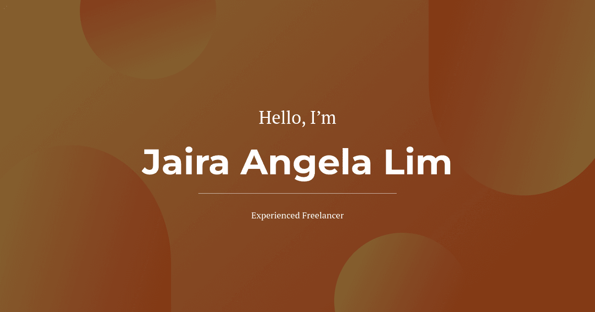 Jaira Angela Lim