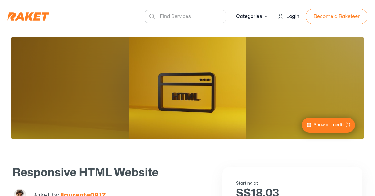 Responsive HTML Website by unclepops - Raket.PH