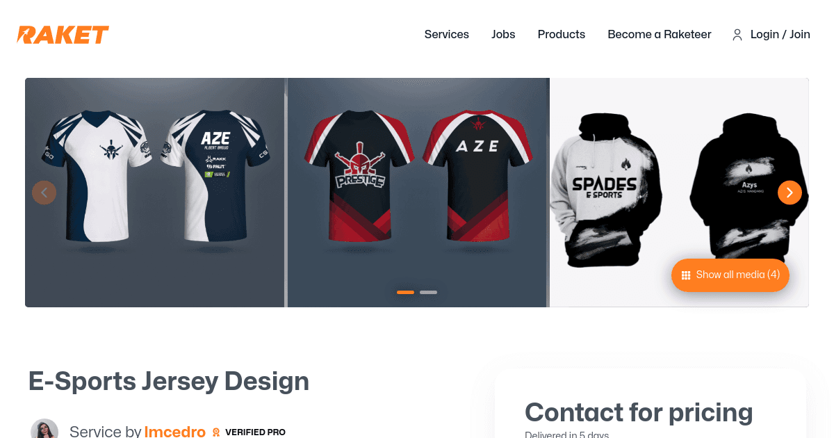 E-Sports Jersey Design by lmcedro - Raket.PH
