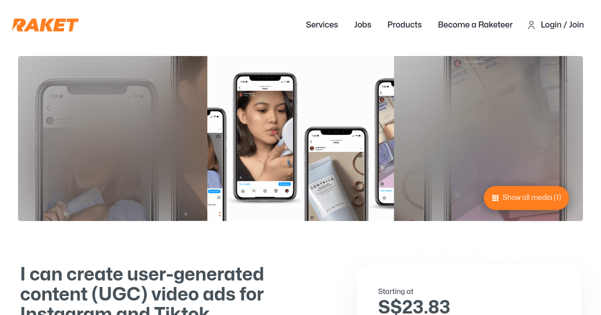 I can create user-generated content (UGC) video ads for Instagram and Tiktok by luannireyes ...