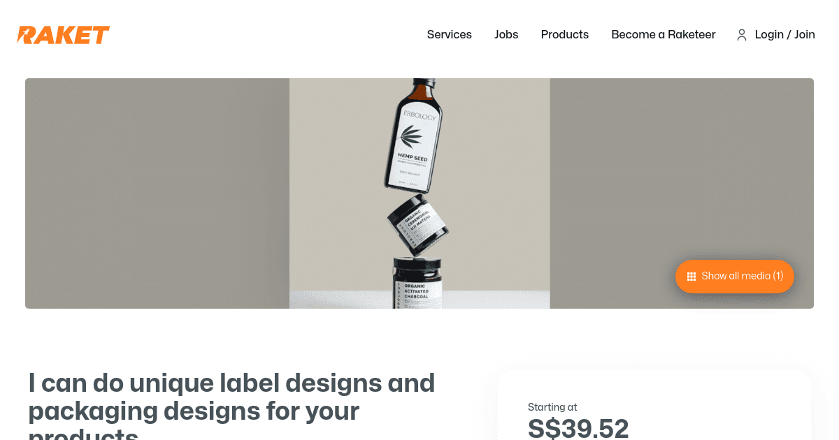 I can do unique label designs and packaging designs for your products ...