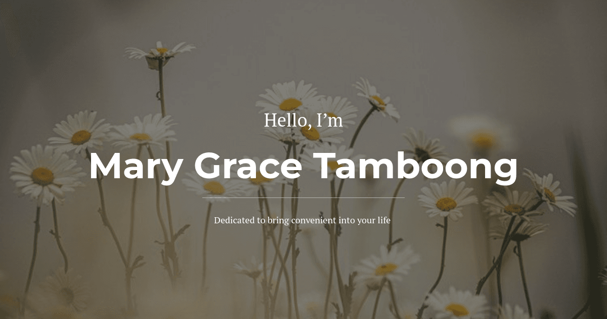 Mary Grace Tamboong