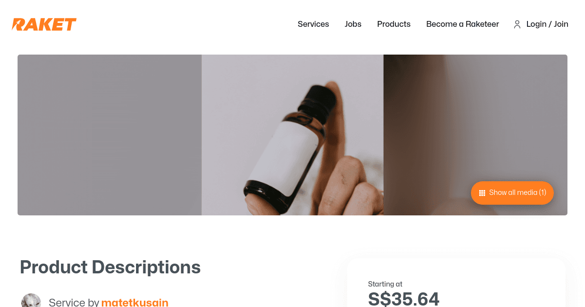 Product Descriptions by matetkusain - Raket.PH