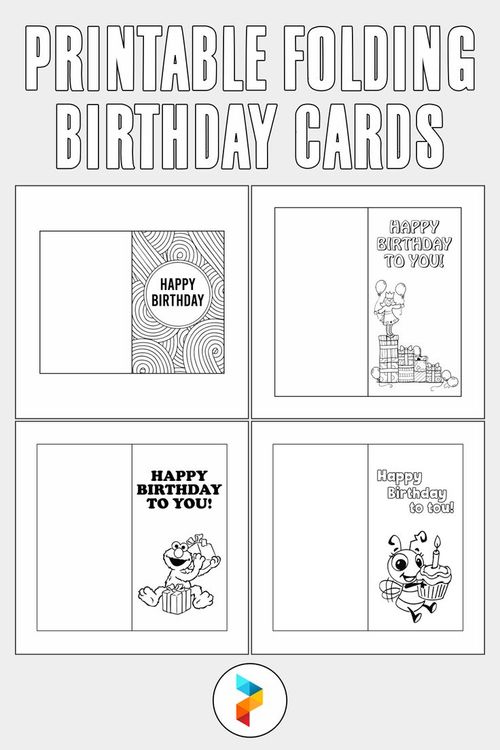 Free Printable Folding Birthday Cards