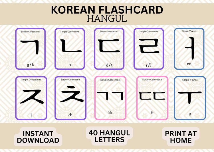 Korean Alphabet Free Pdf Printable Practice Korean Writing – Free