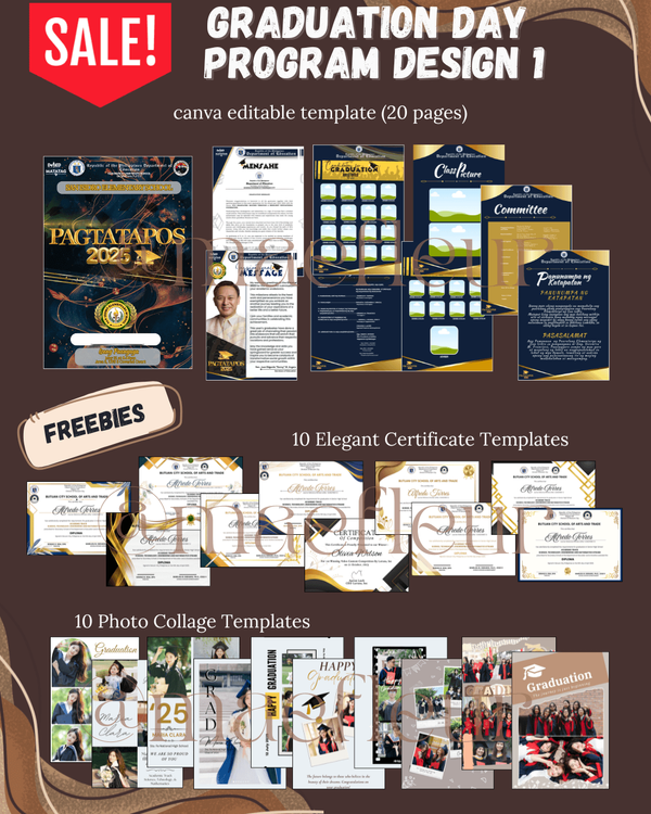 Baccalaureate Ceremony Brochure Simple Cream Graduation Ceremony