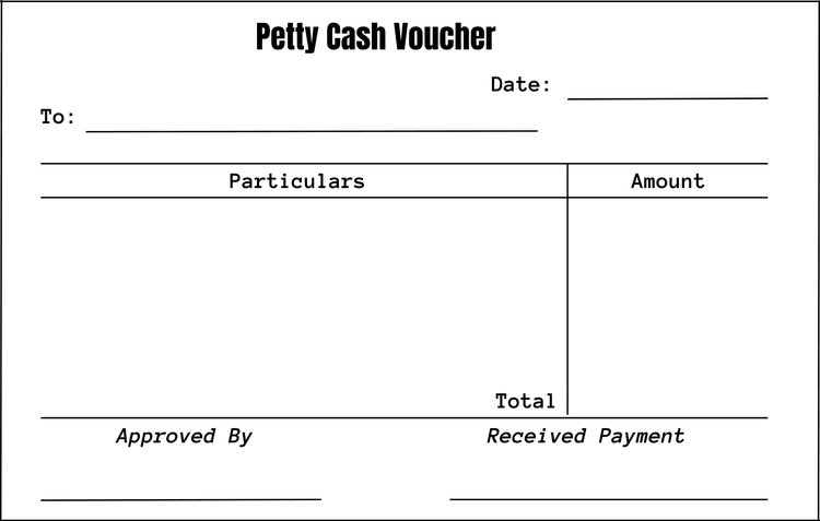 Cash Vouchers Sample