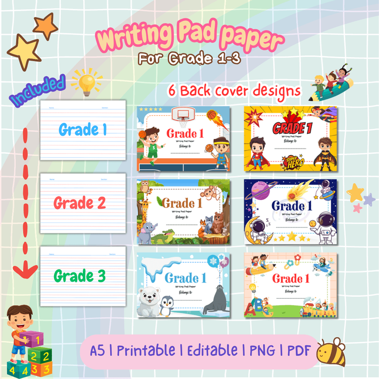 Grade School Paper Printable Grade School Scrapbook Paper & Sticker