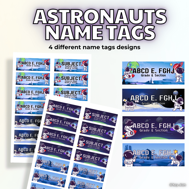 Name Tags Astronaut Color Sheet Pics About Space Free, Printable,