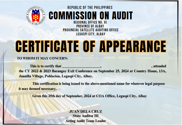 Sample Certificate Of Appearance Govt Of Appearance India Certified