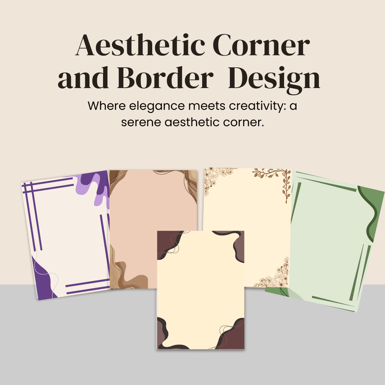 corner border design aesthetic