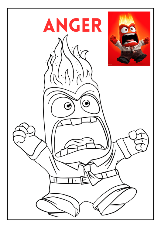 anger coloring picture