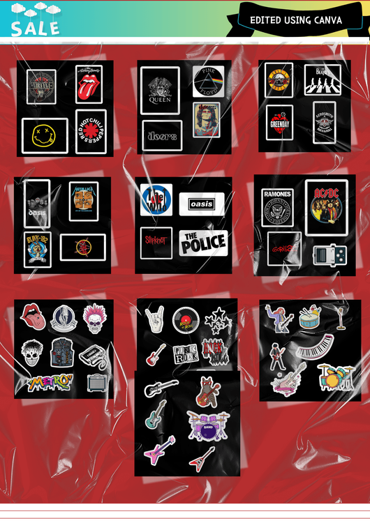 Stickers Logo Sticker Band Logos Stickers