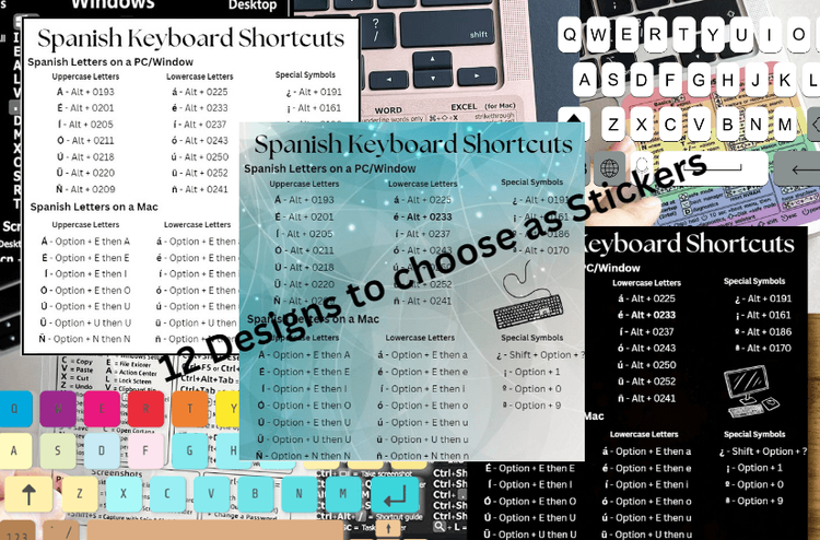 Spanish Keyboard Shortcuts Windows