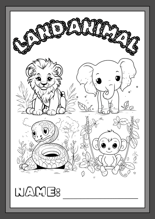 Land Animals Coloring Pages At Getcoloringscom Free Printable