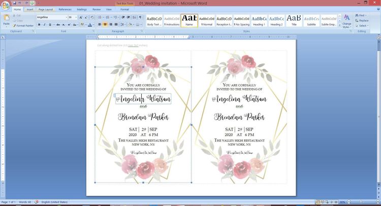 How to make wedding invitations on microsoft word | Beachweddingtips.com