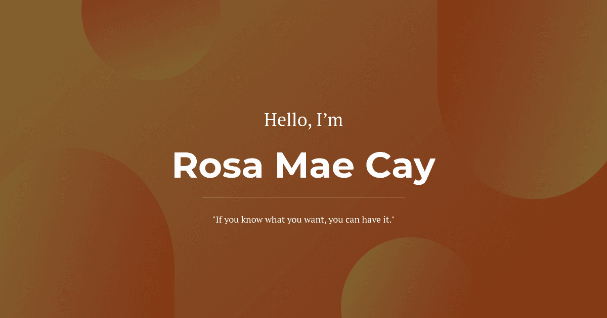 Rosa Mae Cay