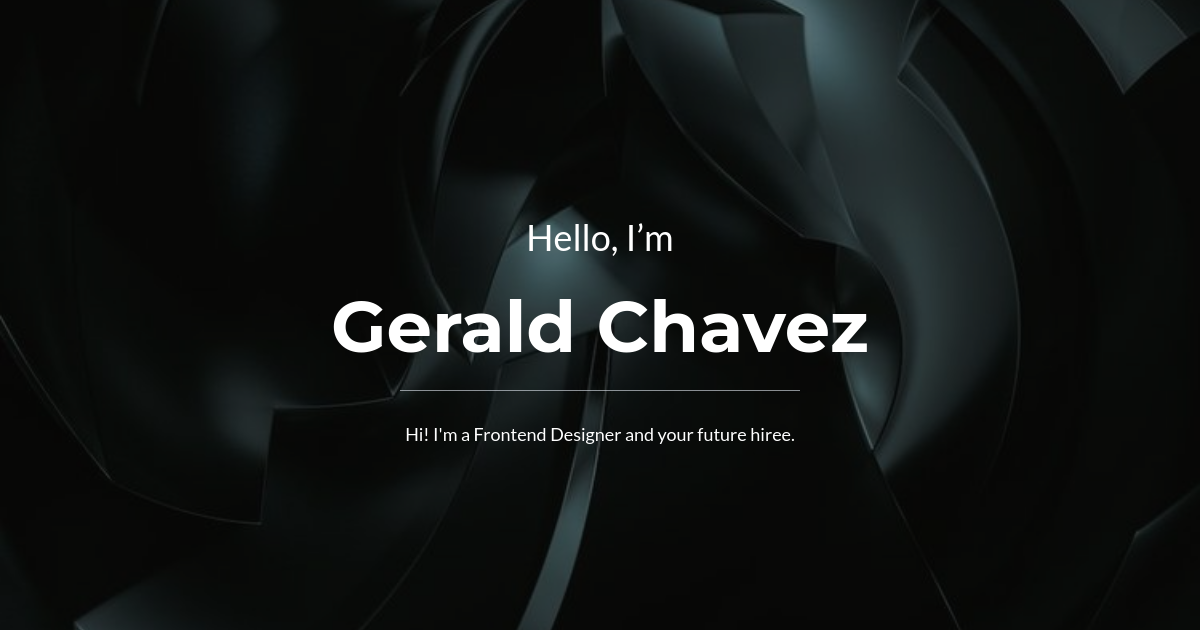 Gerald Chavez