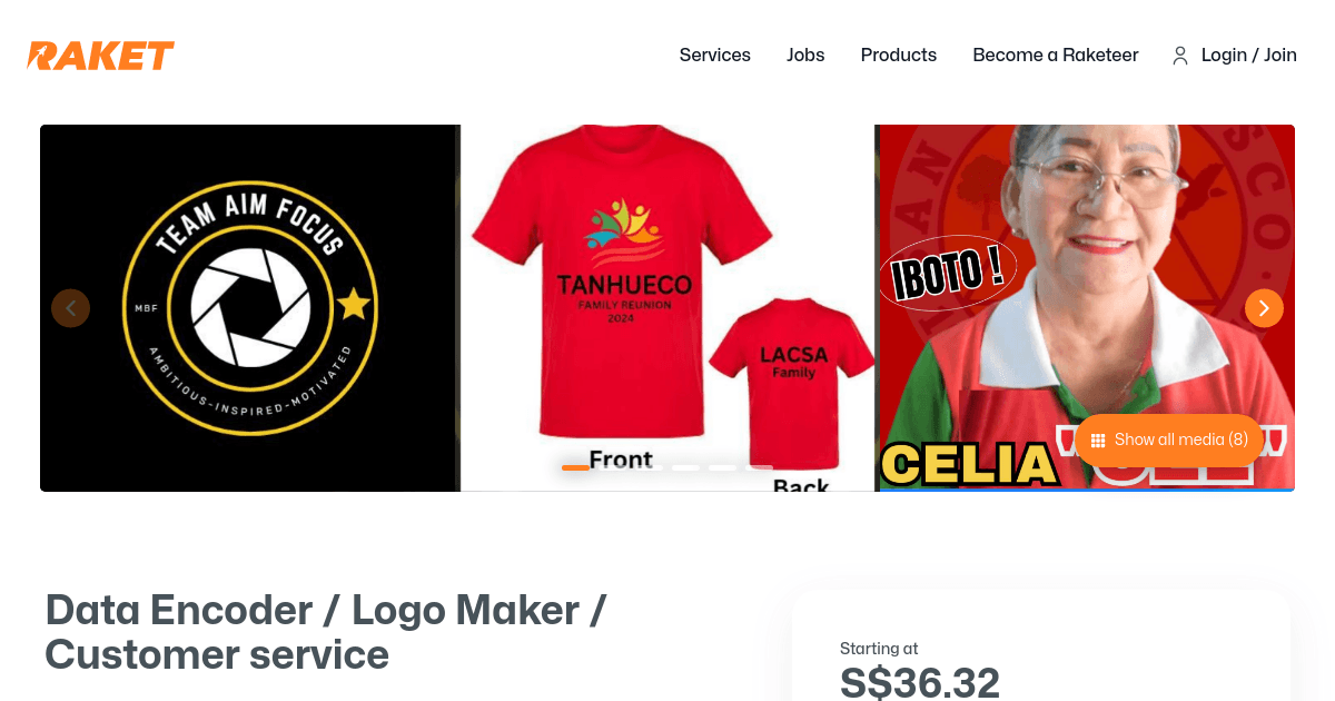 Data Encoder / Logo Maker / Customer service by mksrodriguez_31 - Raket.PH