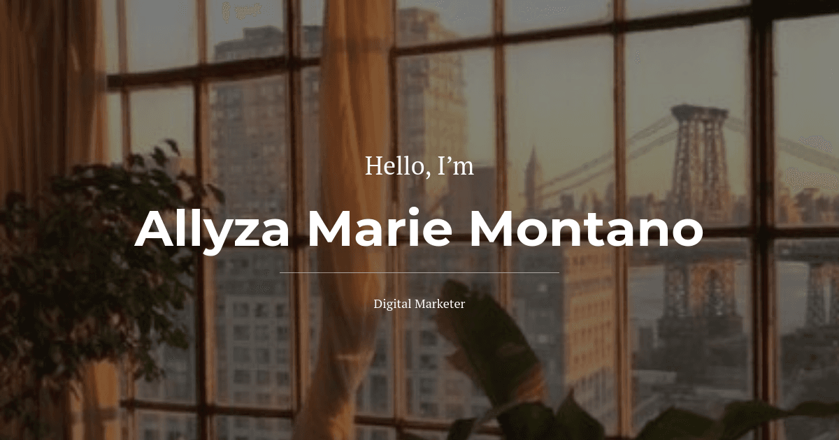 Allyza Marie Montano