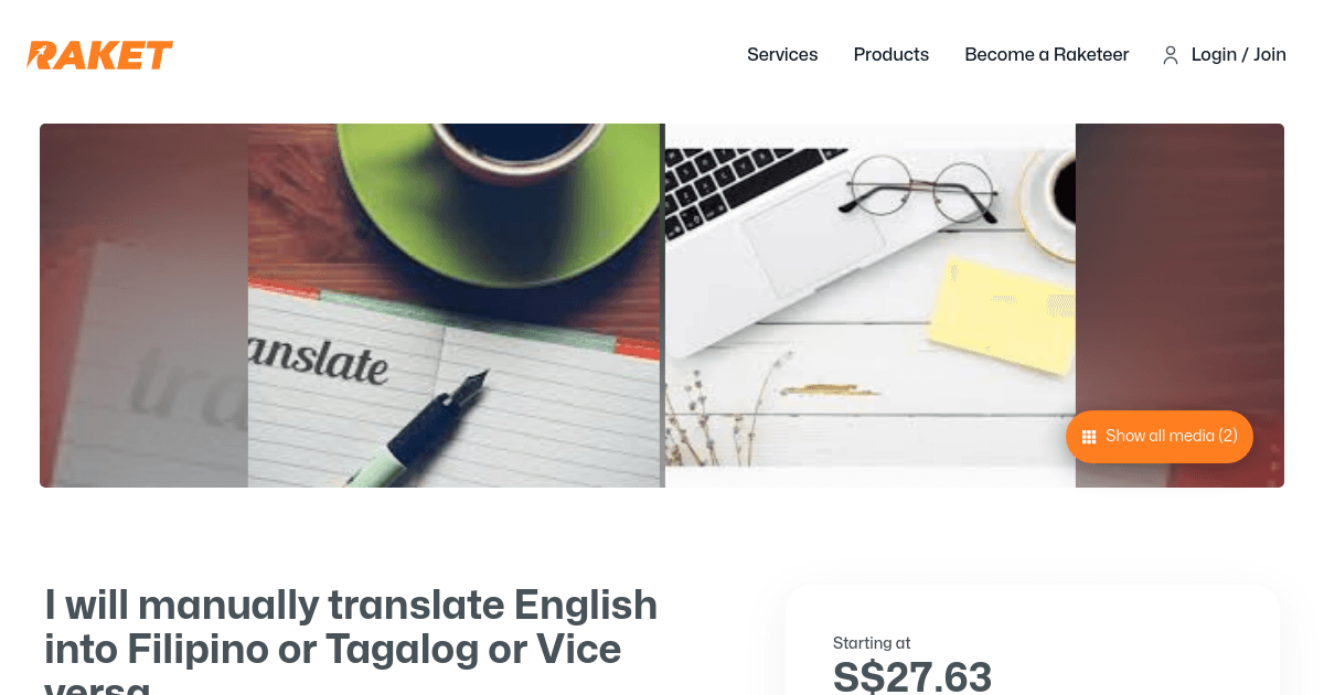 I will manually translate English into Filipino or Tagalog or Vice ...