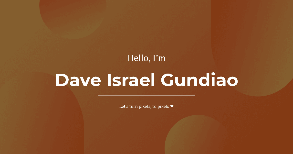 Dave Israel Gundiao