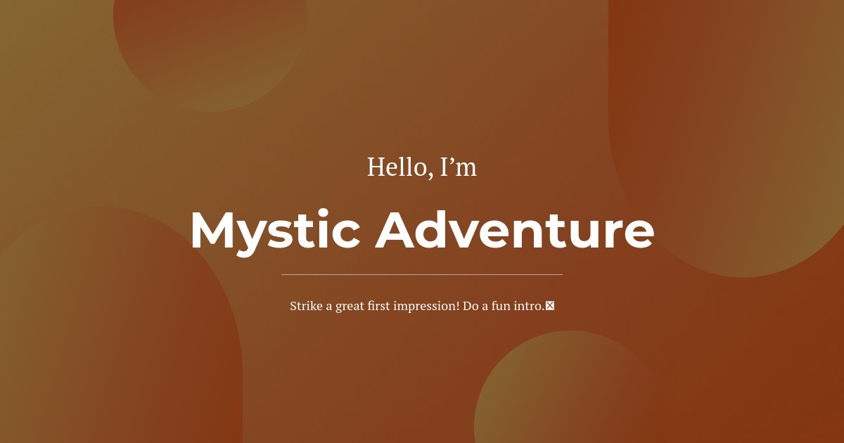Mystic Adventure