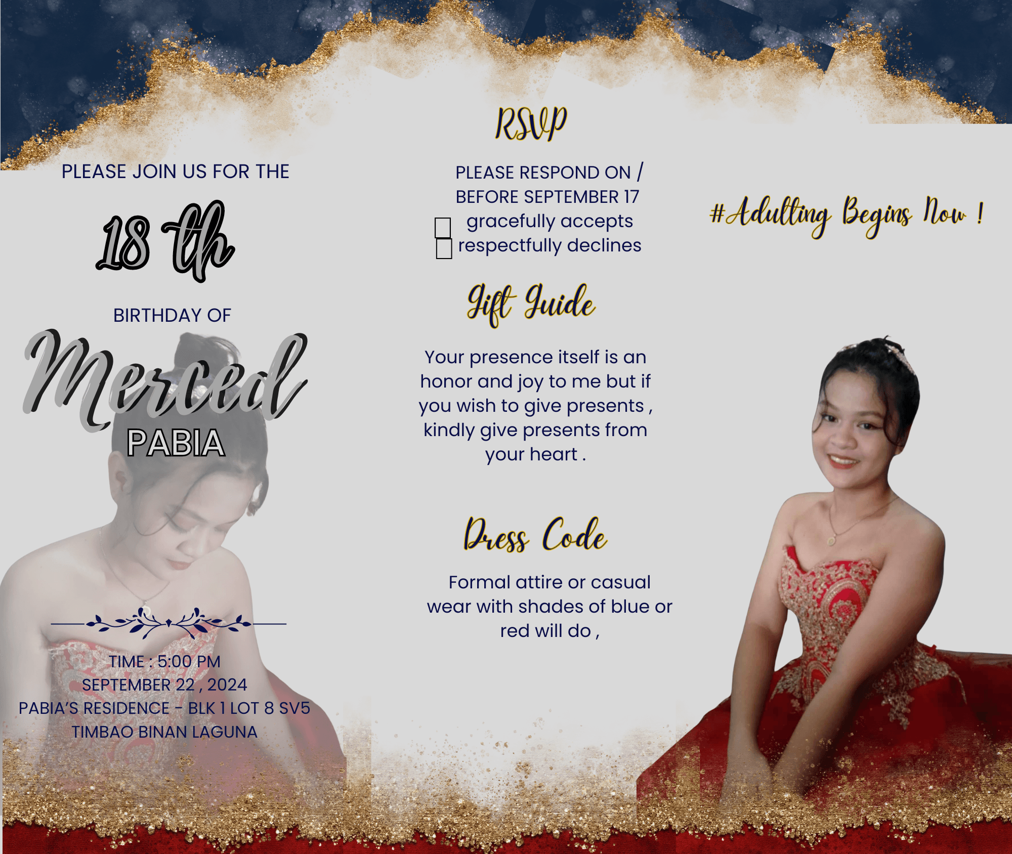 Invitation Card Ideas For Debut - Infoupdate.org