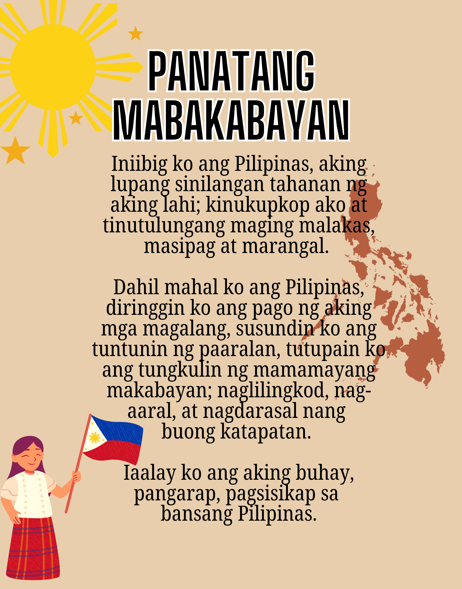 Panunumpa Sa Watawat Bulletin Board Bundle Design Template For