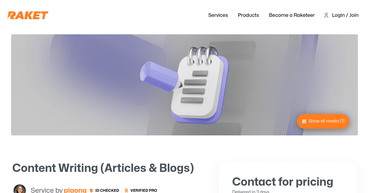 Content Writing (Articles & Blogs) by piaong - Raket.PH