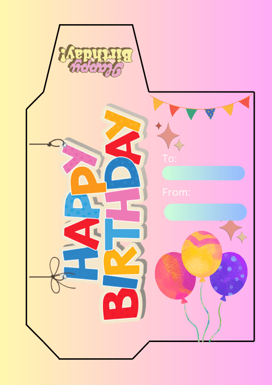 Printable Birthday Envelope Template 18 Printable Birthday Card