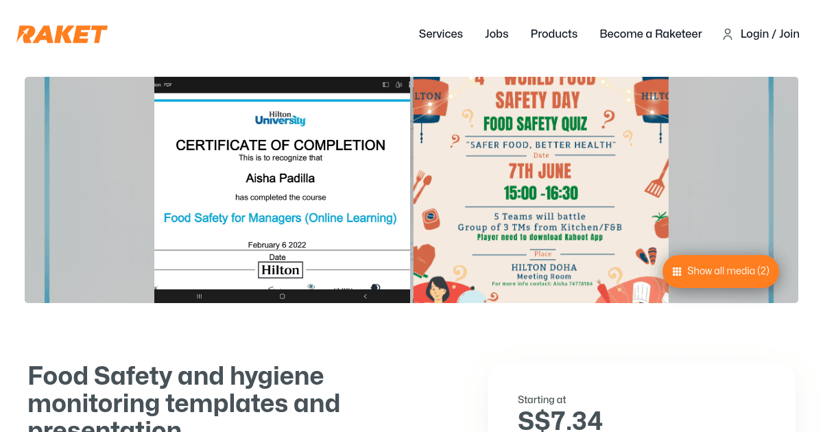 Food Safety and hygiene monitoring templates and presentation by ...