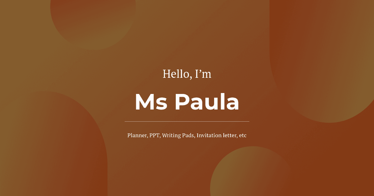 Ms Paula
