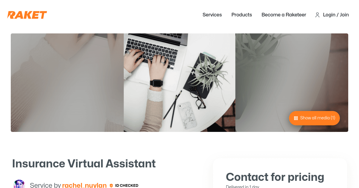 Insurance Virtual Assistant by rachel_nuylan - Raket.PH