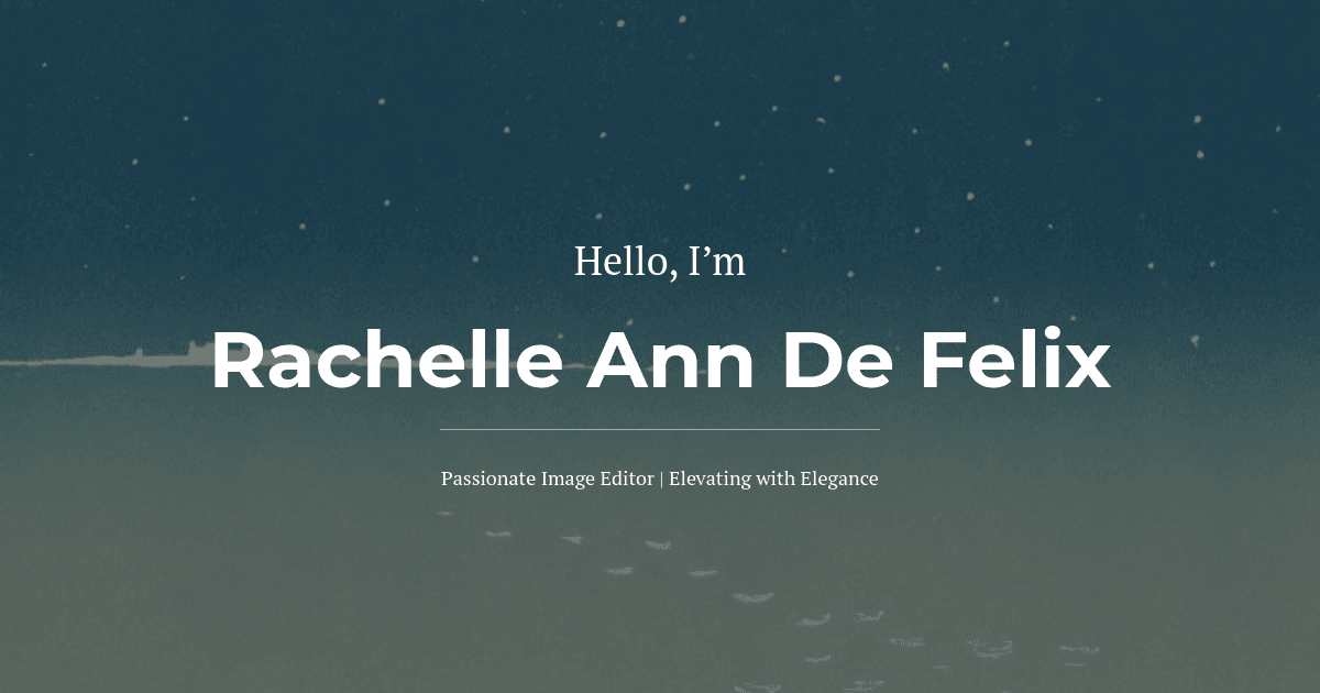 Rachelle Ann De Felix