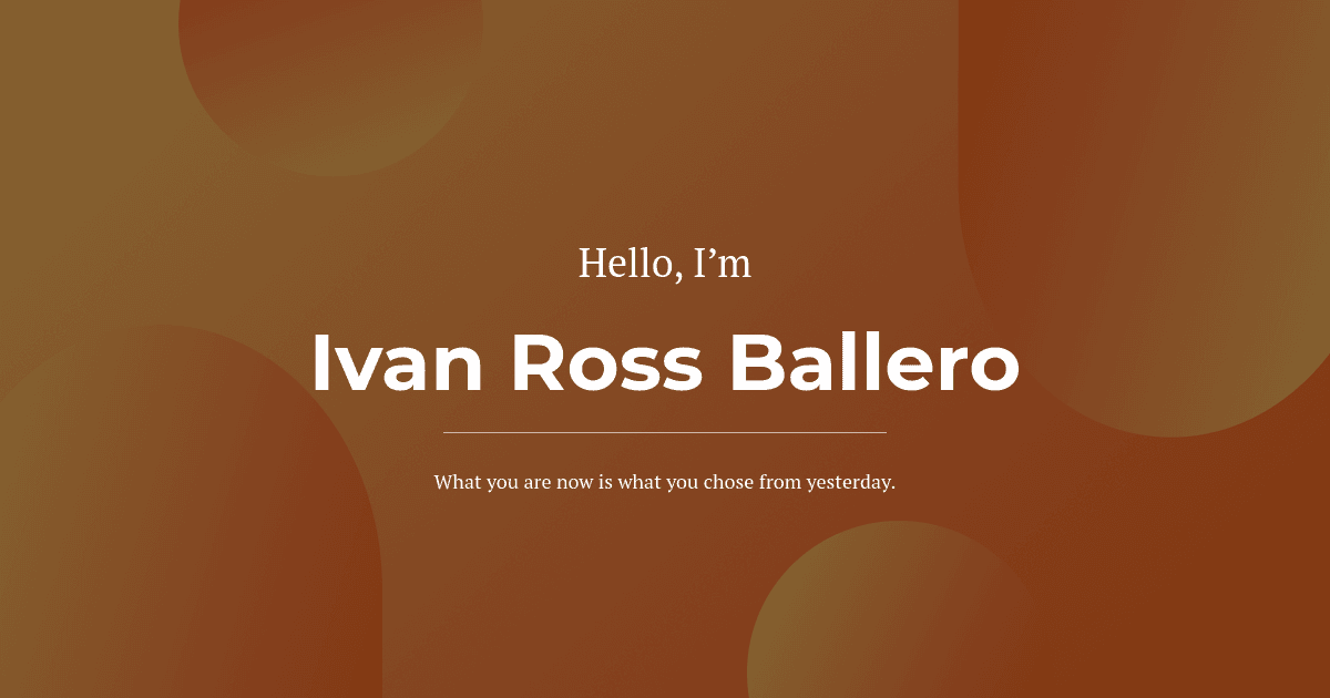 Ivan Ross Ballero