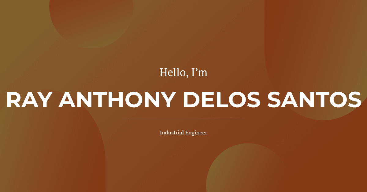 RAY ANTHONY DELOS SANTOS