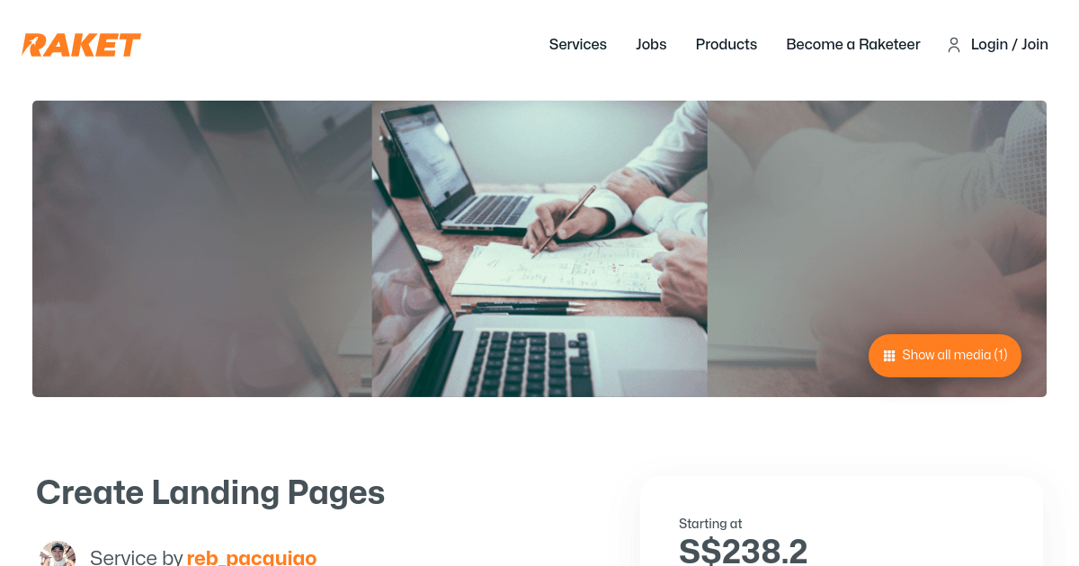 Create Landing Pages by reb_pacquiao - Raket.PH Create Landing Pages by reb_pacquiao - Raket.PH