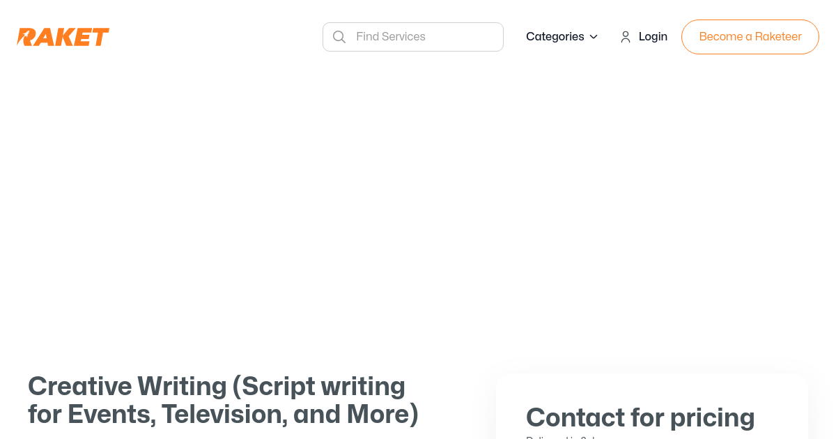 Creative Writing (Script writing for Events, Television, and More) by ...