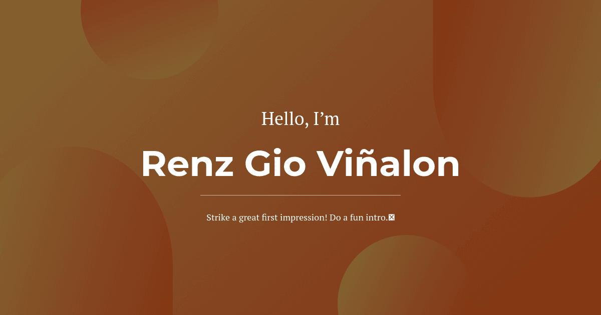 Renz Gio Viñalon