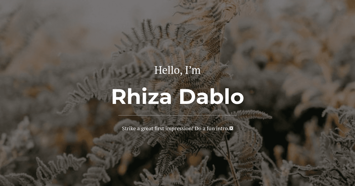 Rhiza Dablo