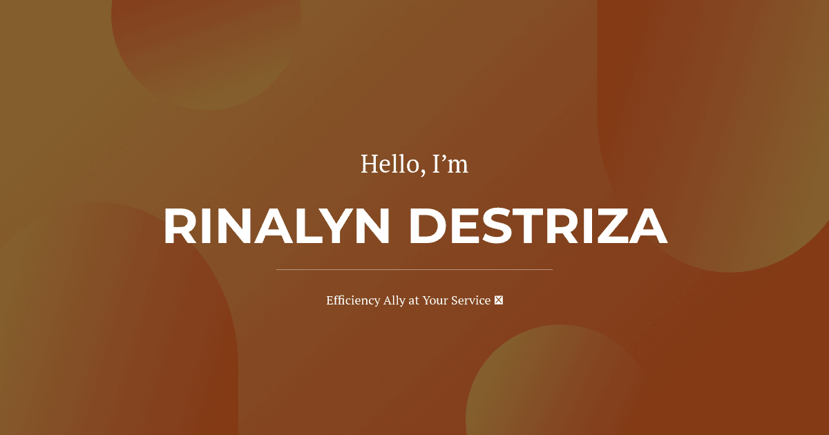 RINALYN DESTRIZA