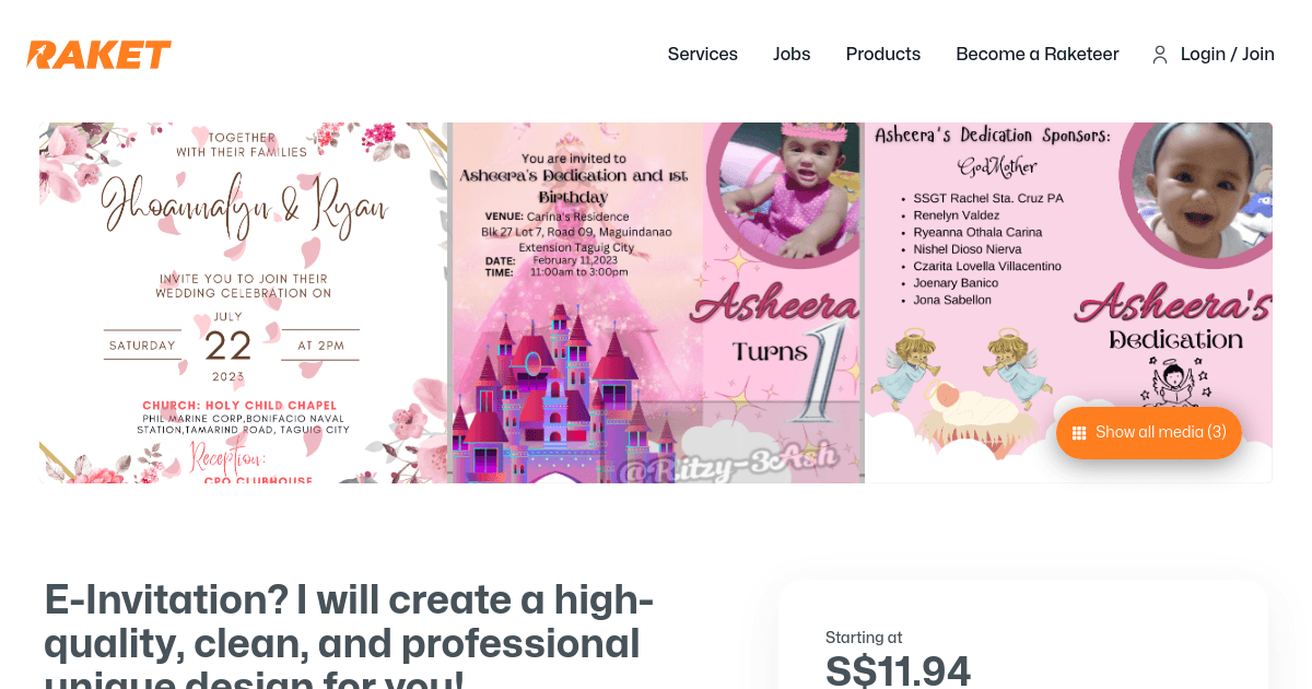 E-Invitation? I will create a high-quality, clean, and professional ...