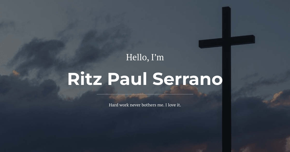 Ritz Paul Serrano