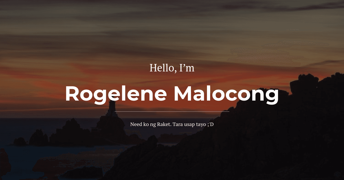 Rogelene Malocong
