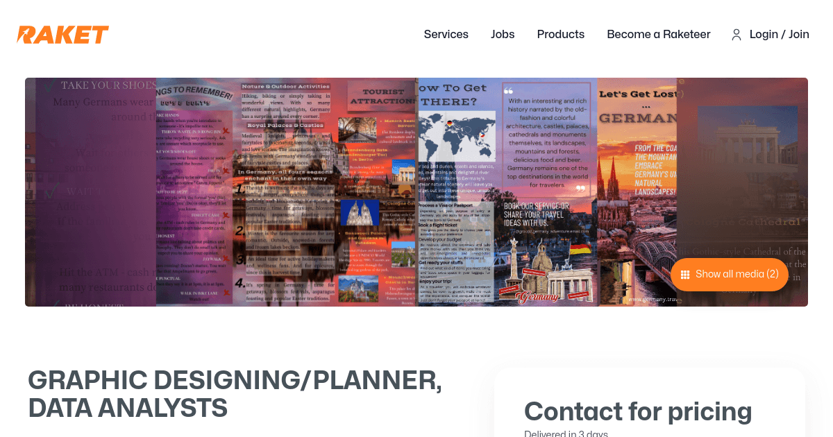 GRAPHIC DESIGNING/PLANNER, DATA ANALYSTS by rondesjamaica - Raket.PH