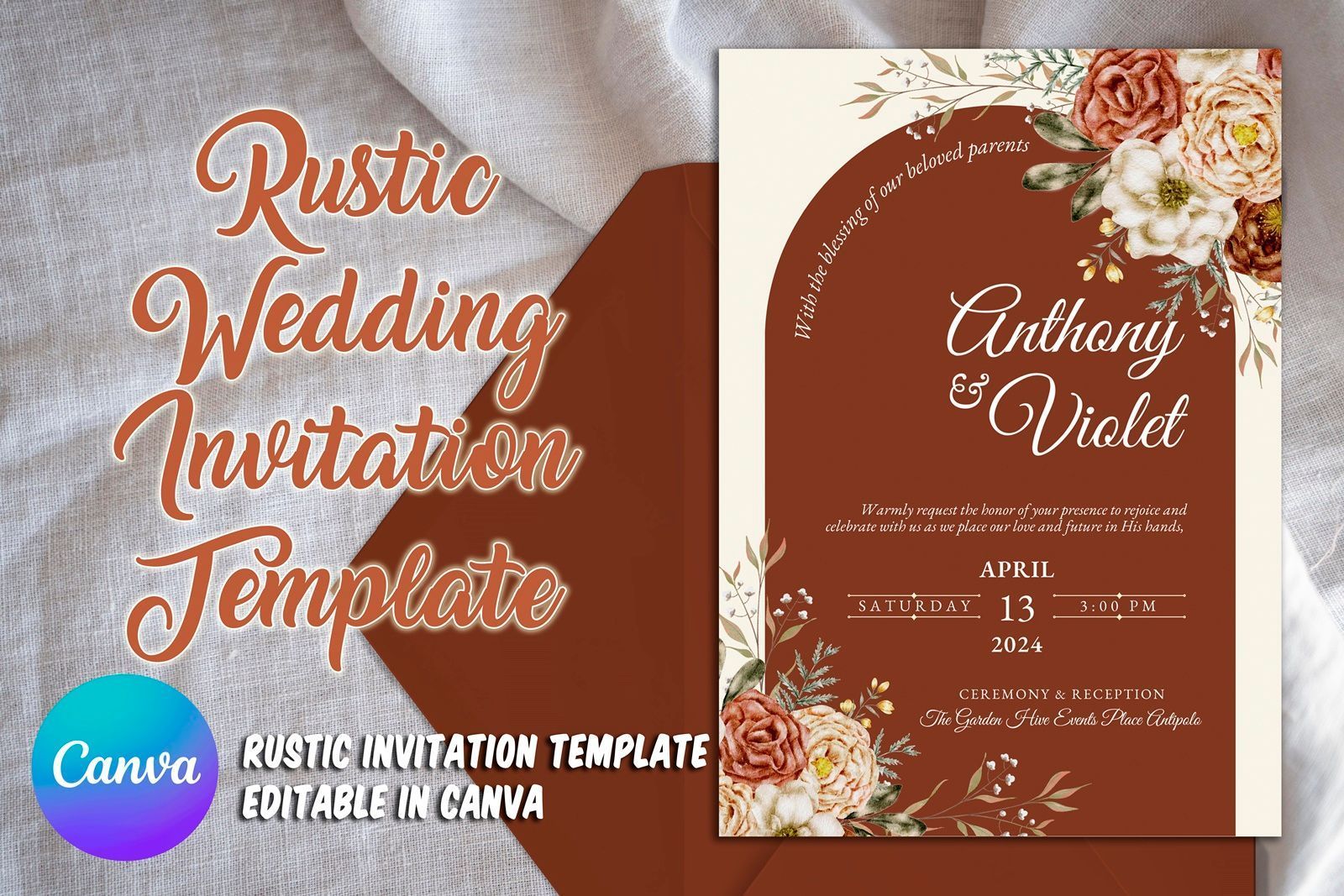 Rustic Invitation Card
